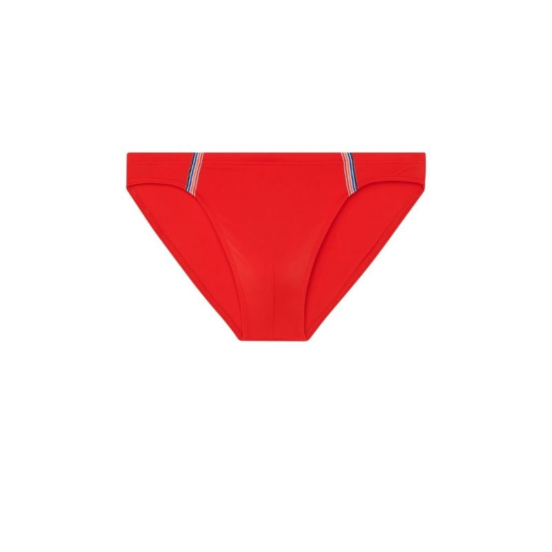 Nautical Cup Swim Micro Briefs Red - HOM Hong Kong